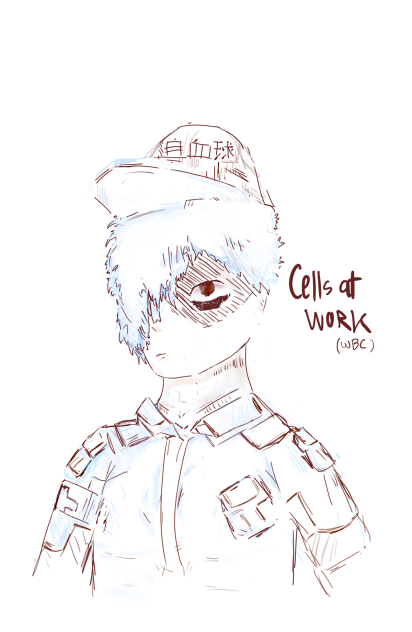 White blood cell from Cells at work - ibisPaint