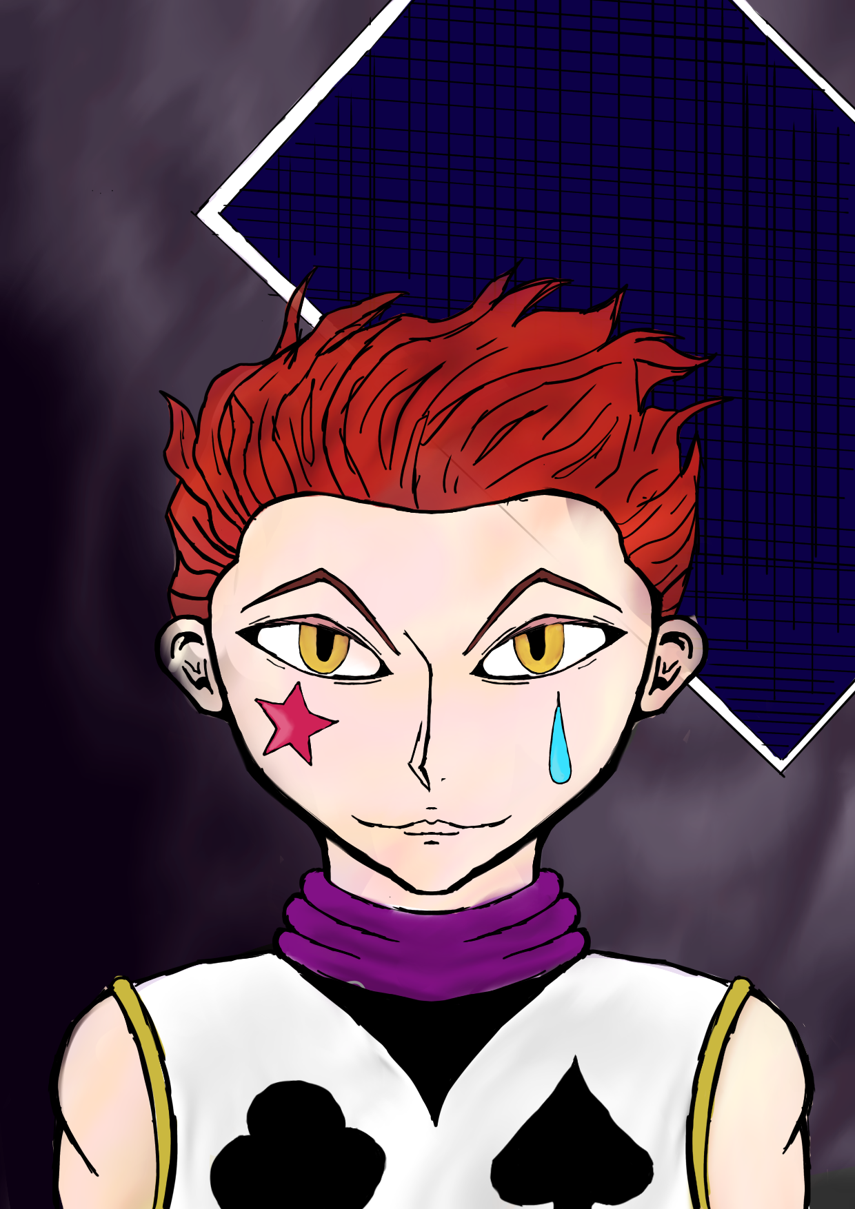Hunter x Hunter Hisoka (speed paint) - ibisPaint