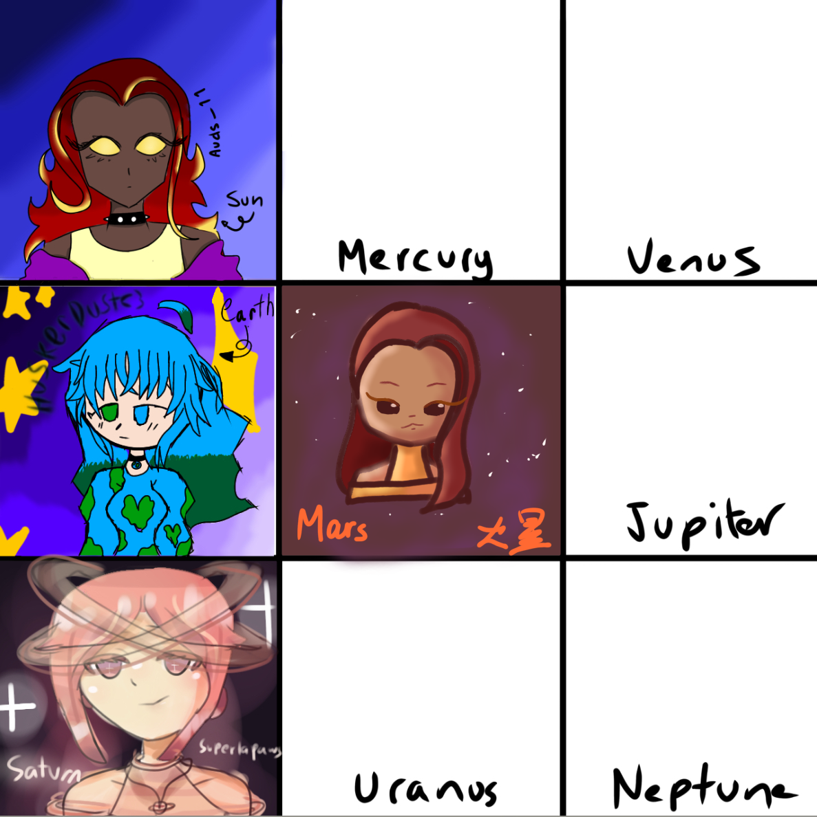 Solar System collab - ibisPaint