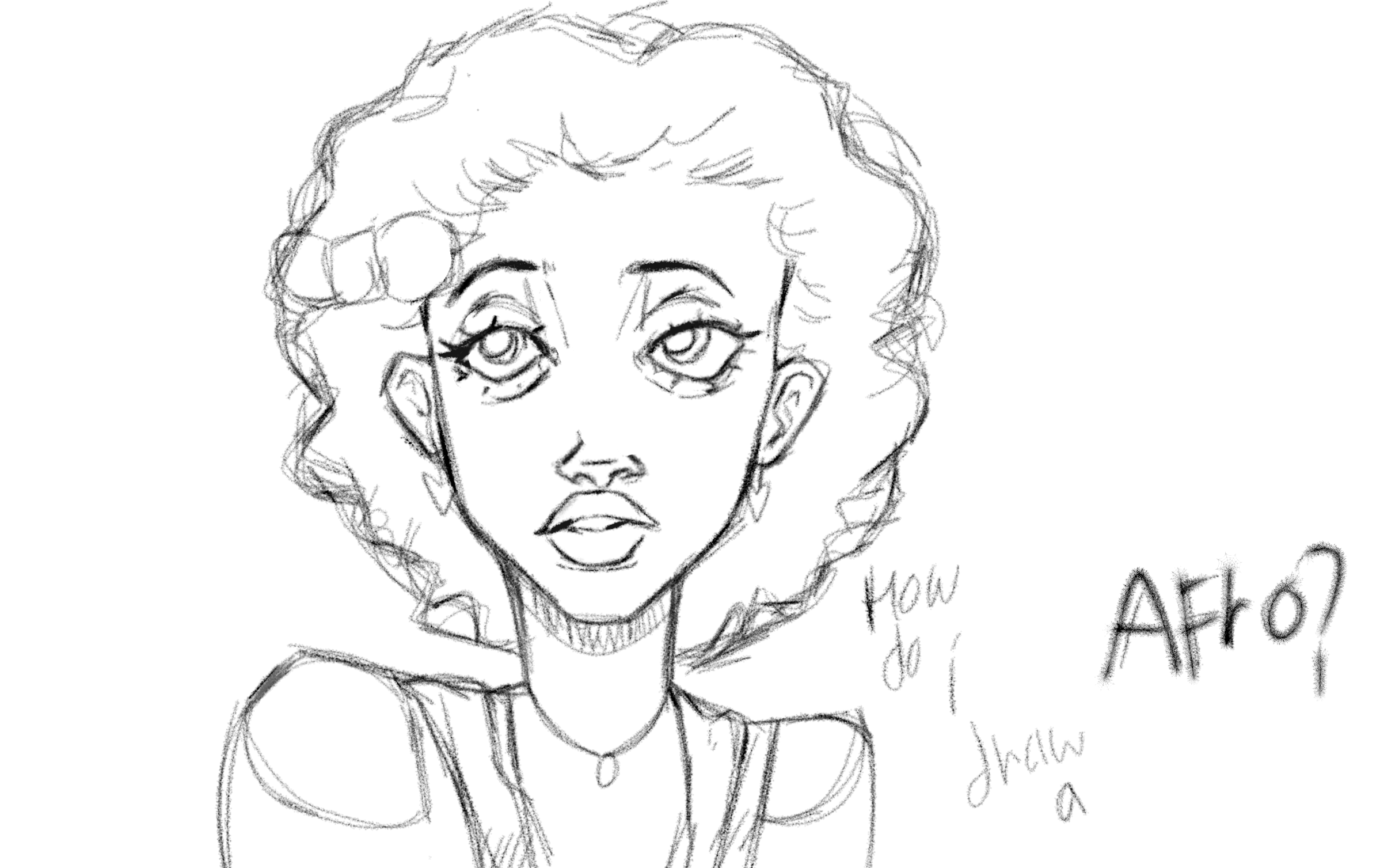 how do I draw a AFRO! - ibisPaint