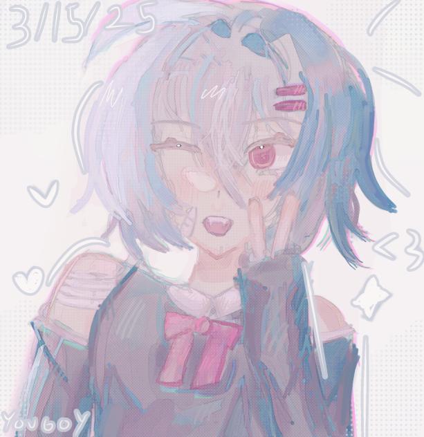 blue girl(edited) - ibisPaint