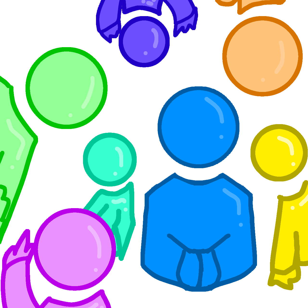Webcore Bubble People Collab With Me - ibisPaint