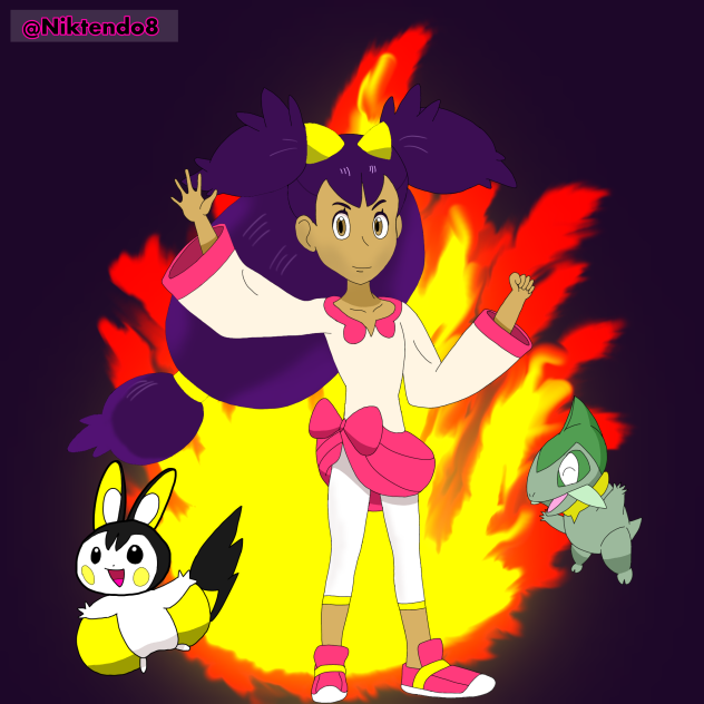 Iris and Pokémon - ibisPaint