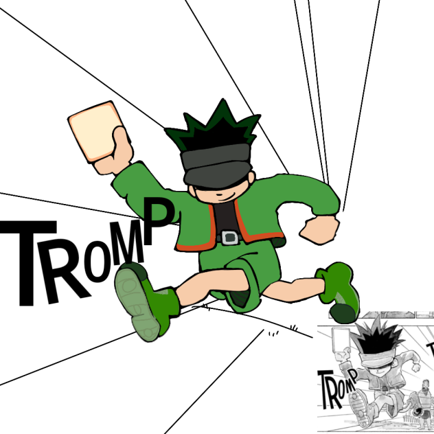 Another Manga panel redraw - ibisPaint