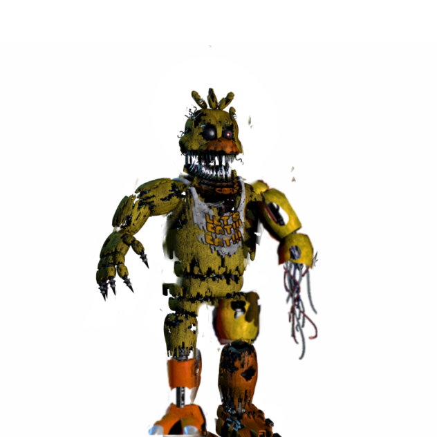 whithered Chica and nightmare Chica mix - ibisPaint