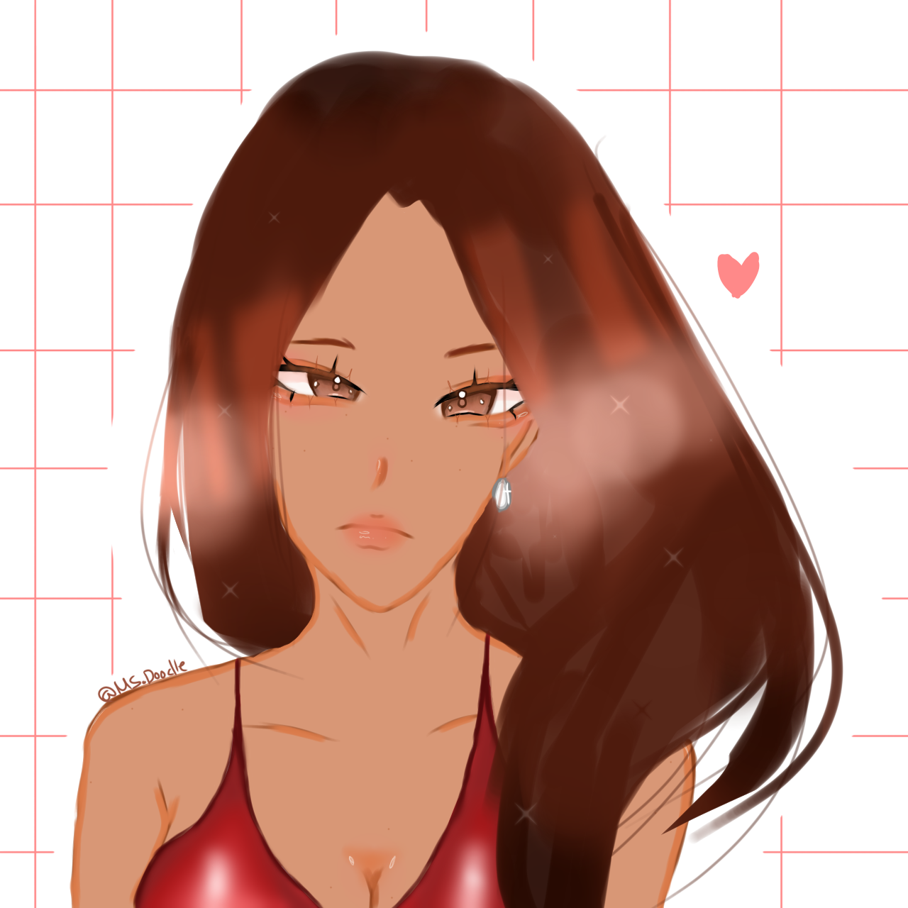 Red prom dress 👗 - ibisPaint