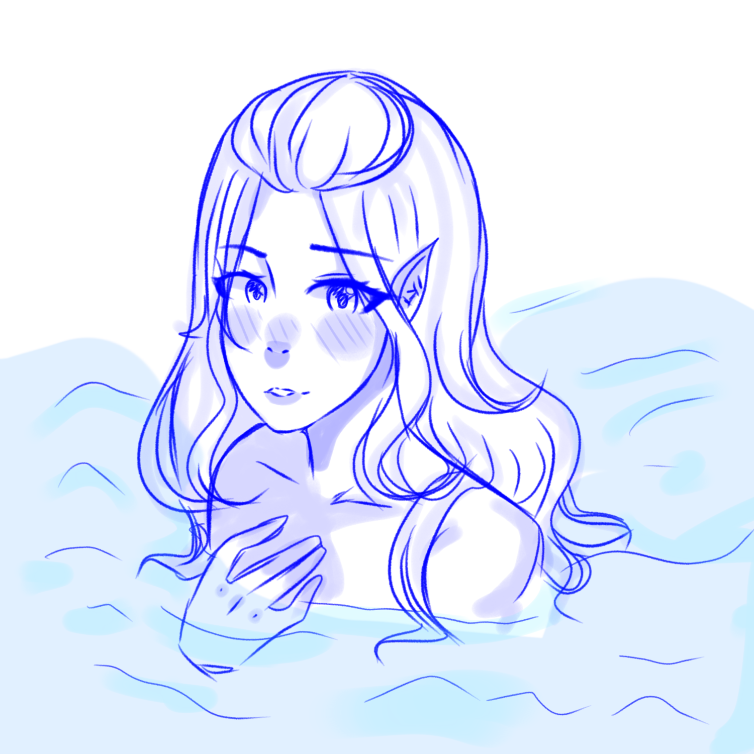 Cindy blue sketch - ibisPaint