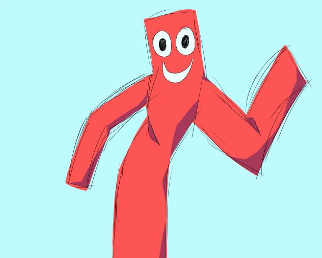 Inflatable tube man - ibisPaint