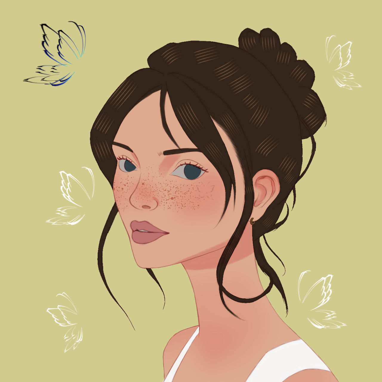 Stylized portrait study 4 - ibisPaint