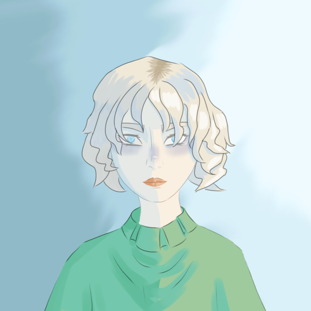 green sweater girl - ibisPaint