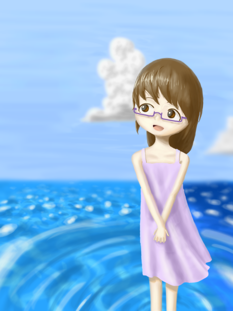sunshine sea - ibisPaint