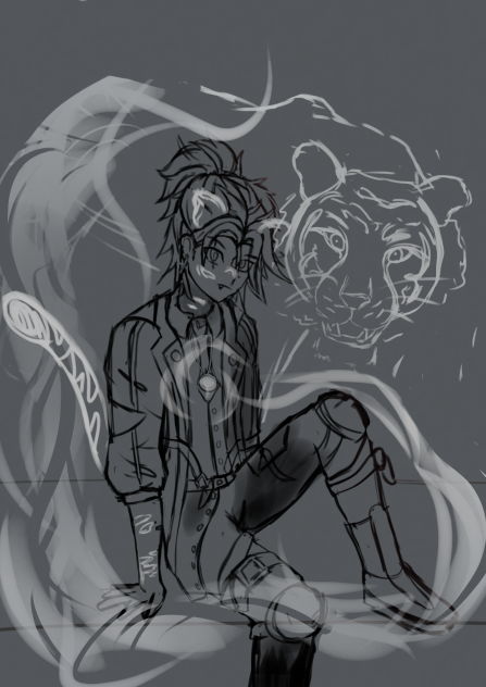 Tiger Magic (sketch) - ibisPaint