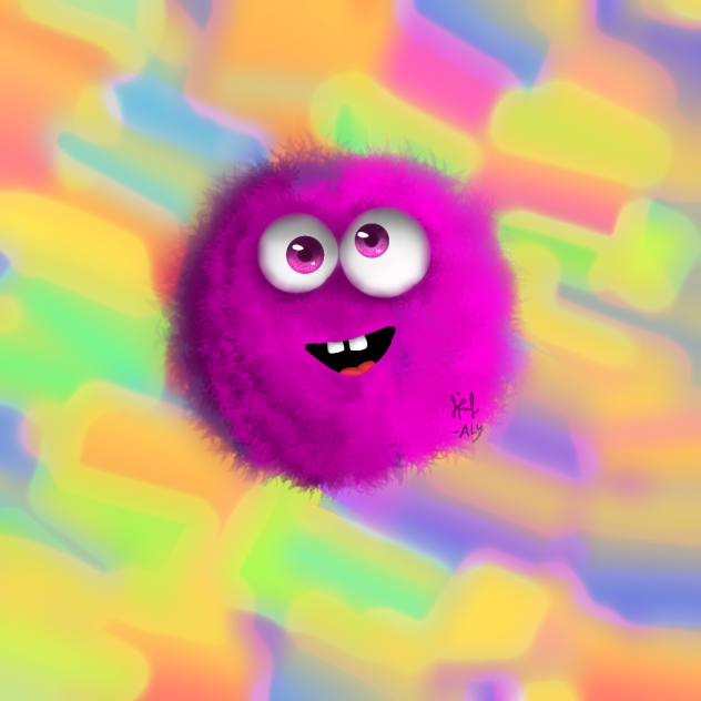 fluffy ball - ibisPaint
