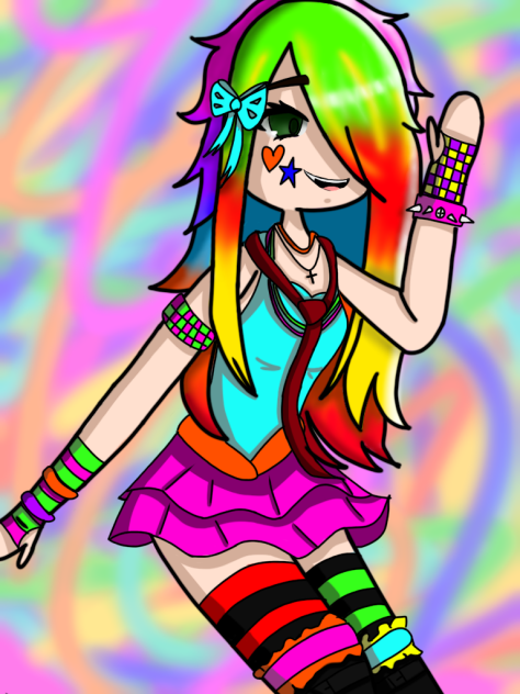 Drawing my gacha oc - ibisPaint