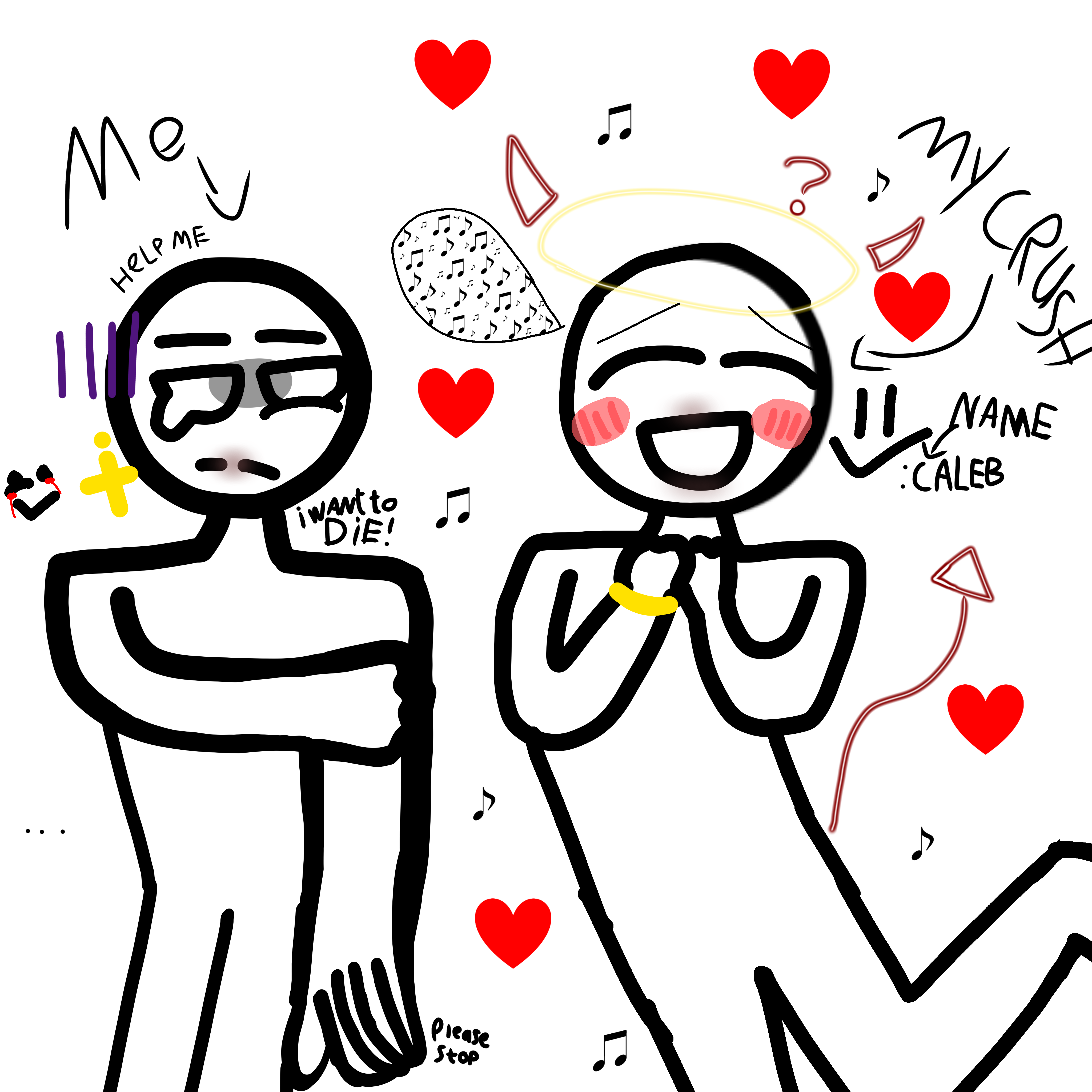 Me and my CrUsH 😻 - ibisPaint