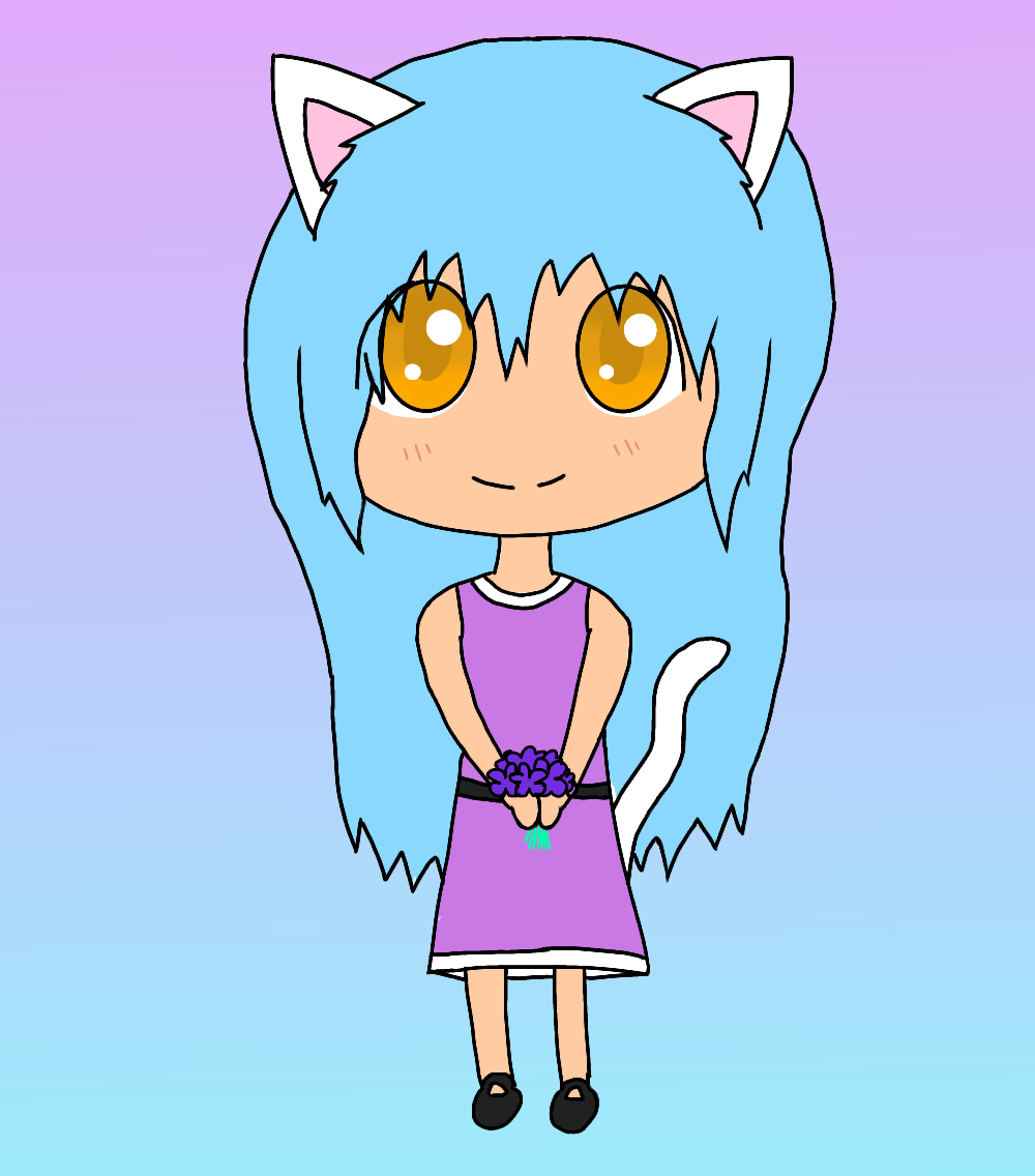 (Seedpaint) Nekoette as a flower girl - ibisPaint