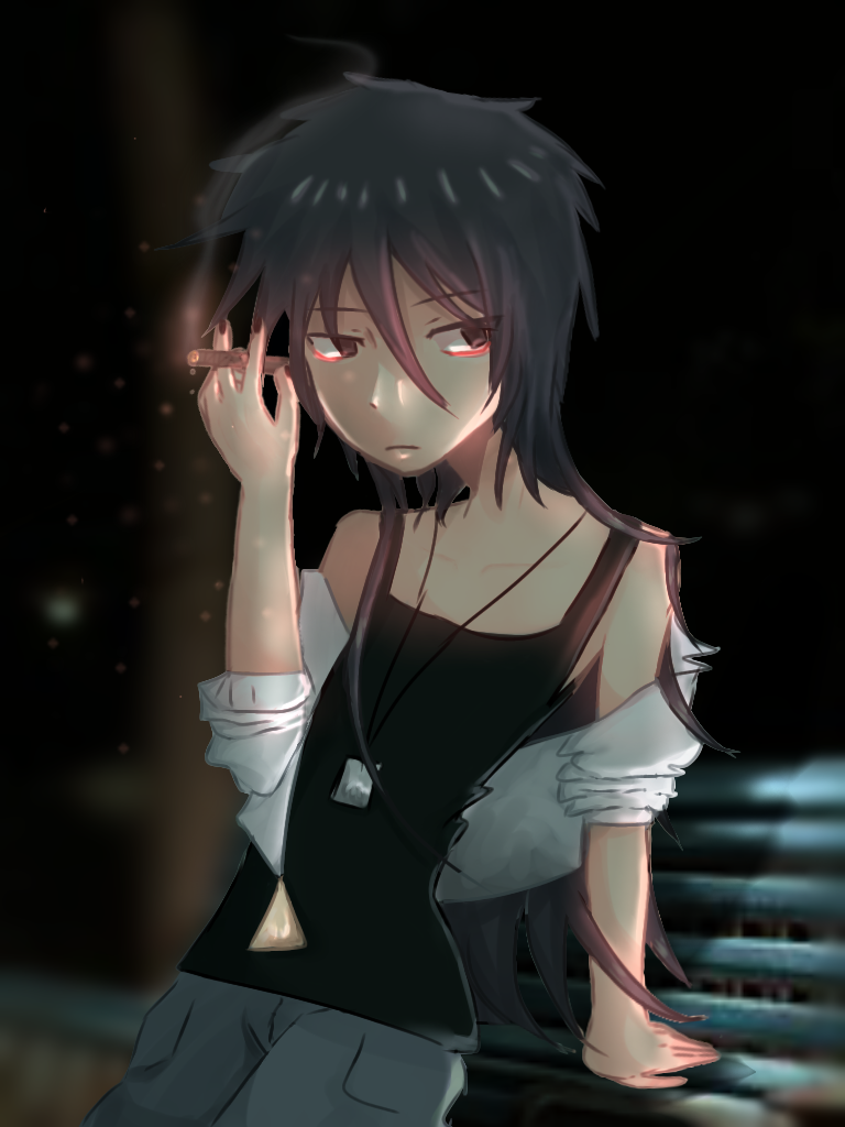 guy smoking cig - ibisPaint