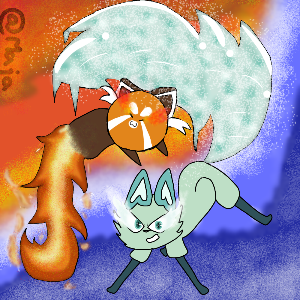 elemental foxes! - ibisPaint
