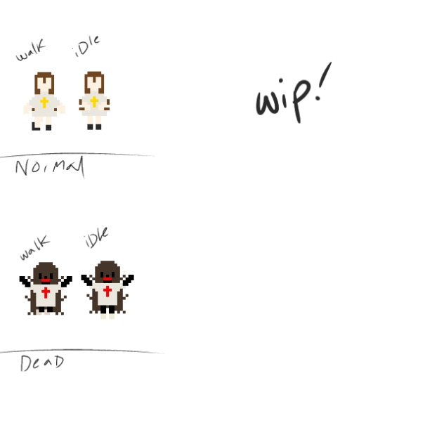 opals idle and walk! dead and alive - ibisPaint