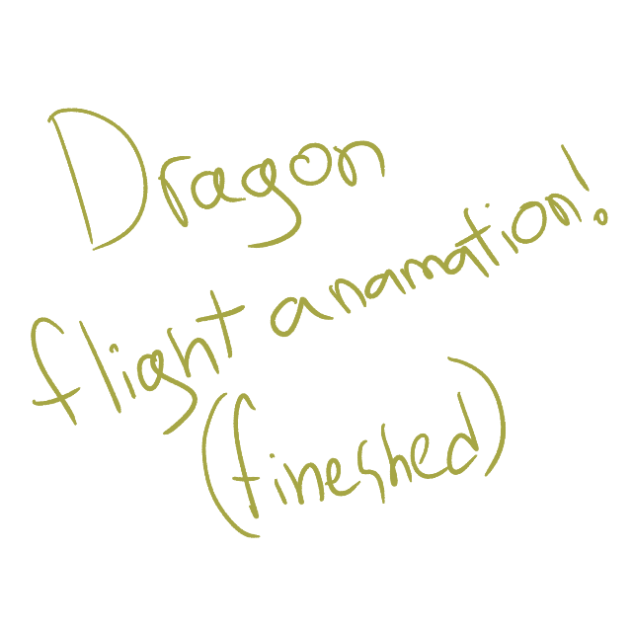 dragon flight animation (loop) - ibisPaint