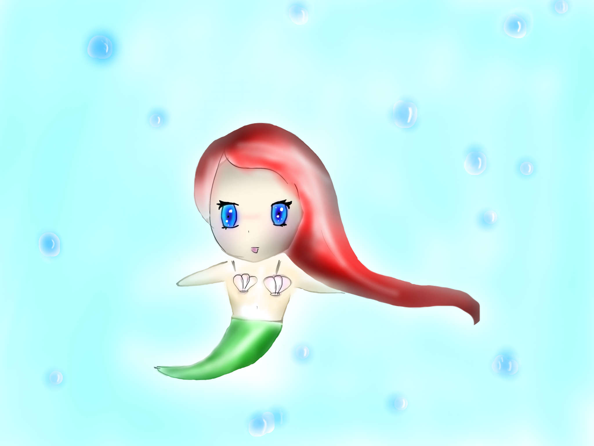 Mermaid (Ariel) Speed Paint - ibisPaint