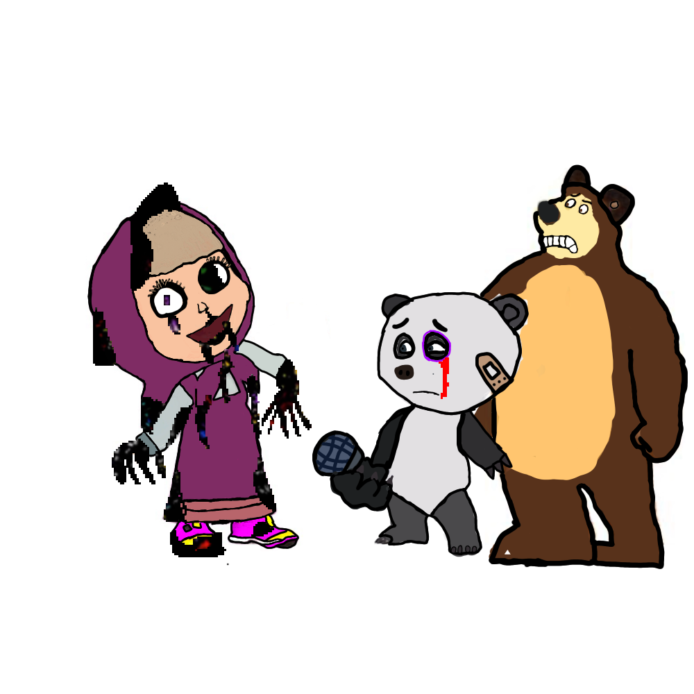 Fnf x Pibby Corrupted Masha Concept - ibisPaint