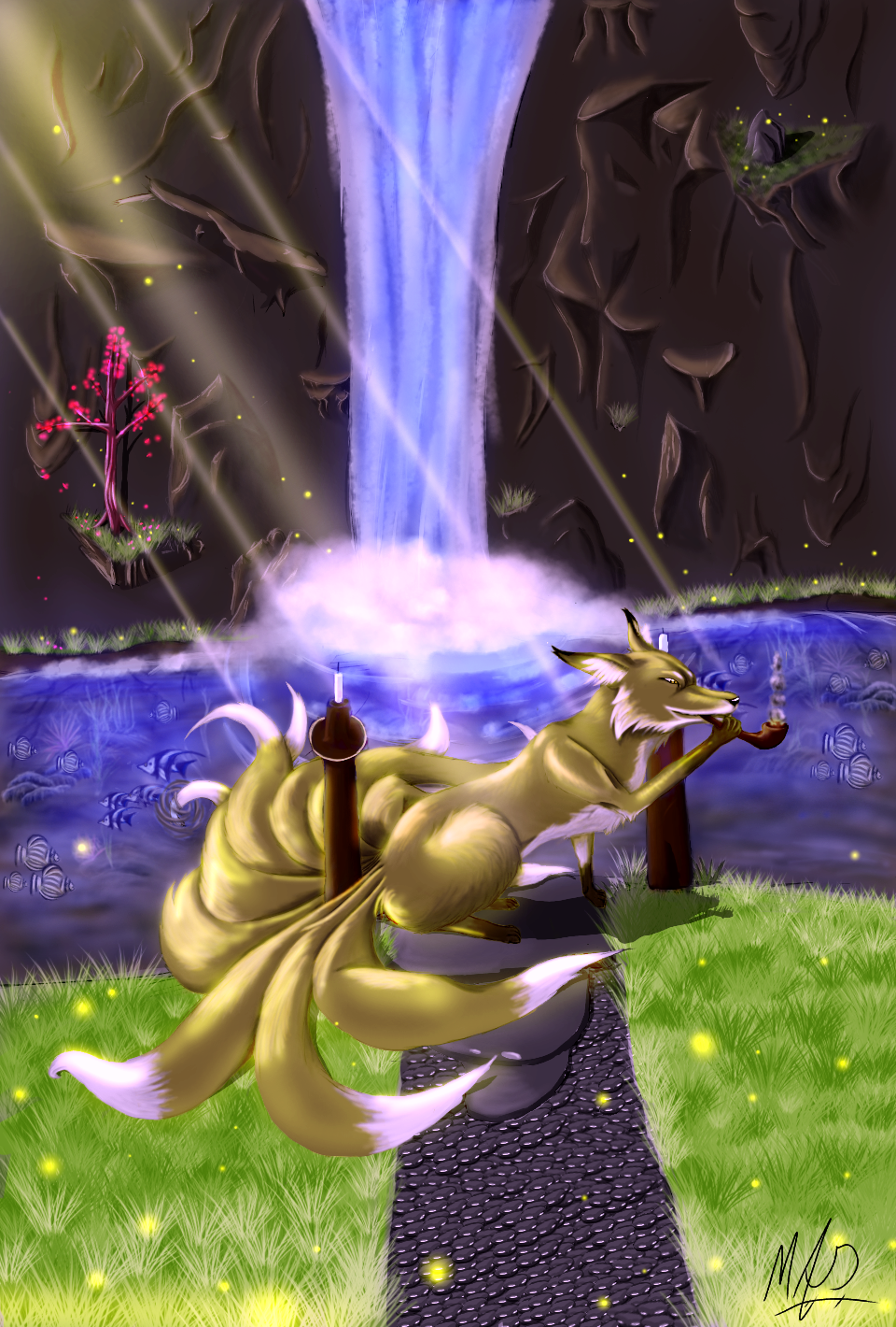 9-tail fox - ibisPaint