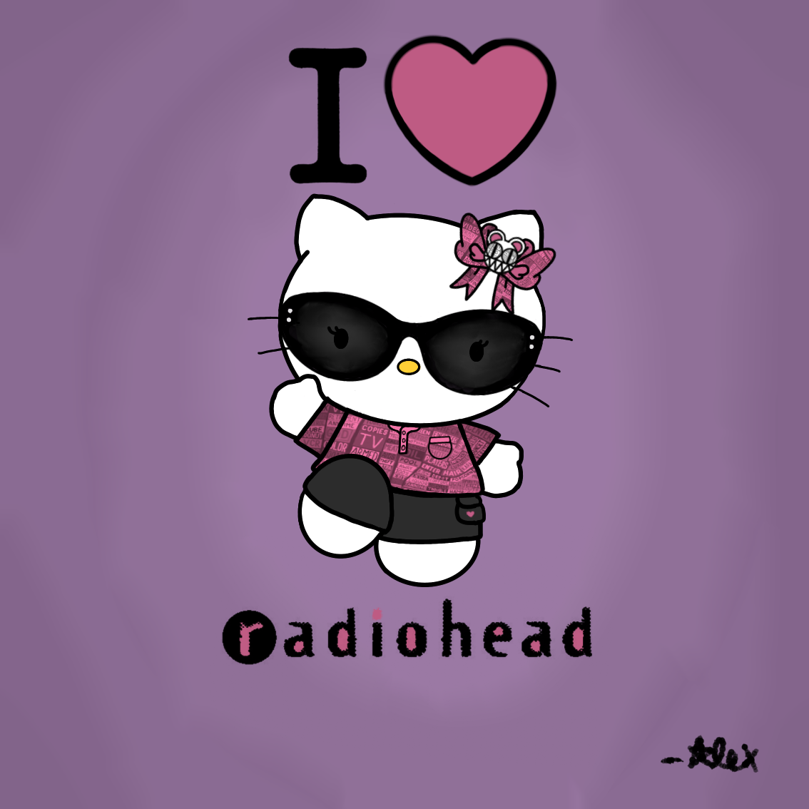 Radiohead Hello Kitty - ibisPaint