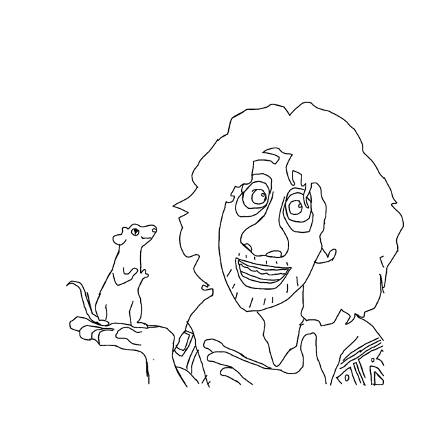 Bruno's rat coloring page - ibisPaint