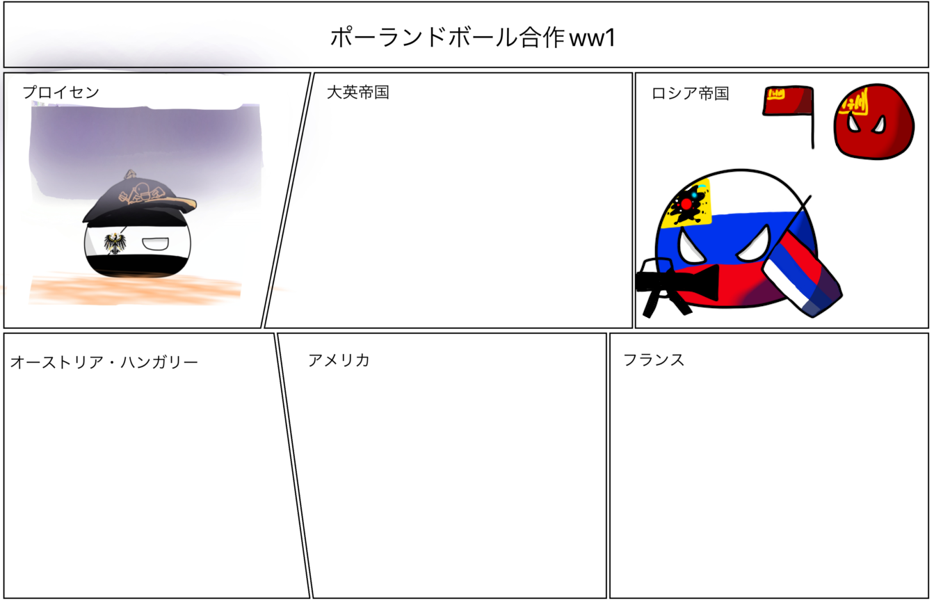 ポーランドボール合作ww1 ロシア帝国 - ibisPaint
