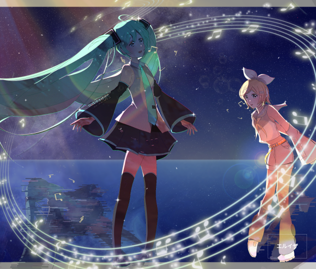 miku and rin - ibisPaint