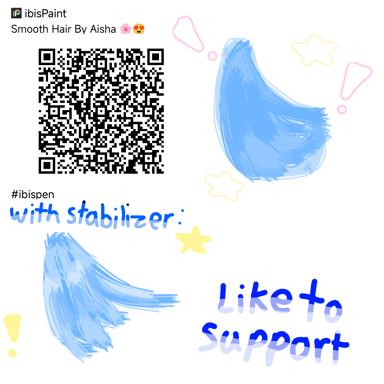 Silky smooth Hair 💫 - ibisPaint