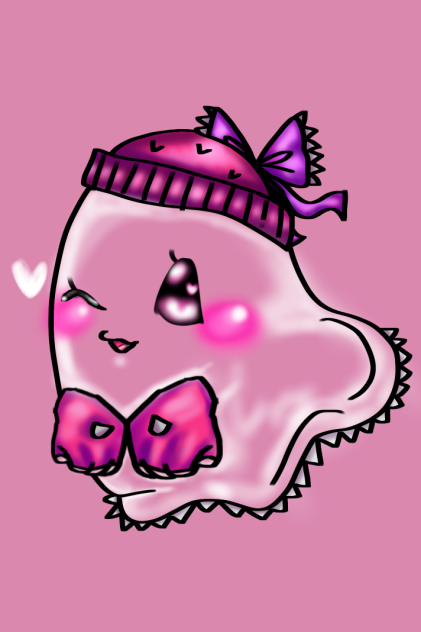 Pink ghost - ibisPaint