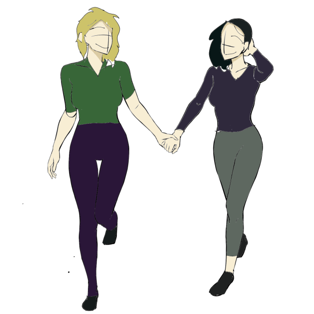 Holding hands - ibisPaint