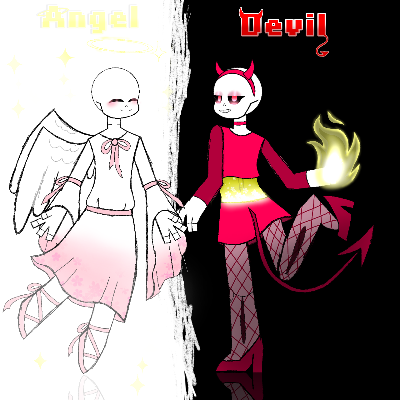 Angel or devil - ibisPaint