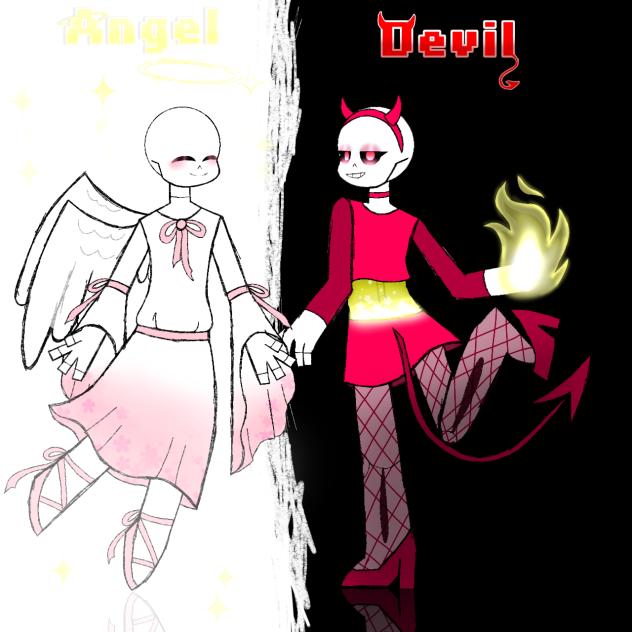Angel or devil - ibisPaint