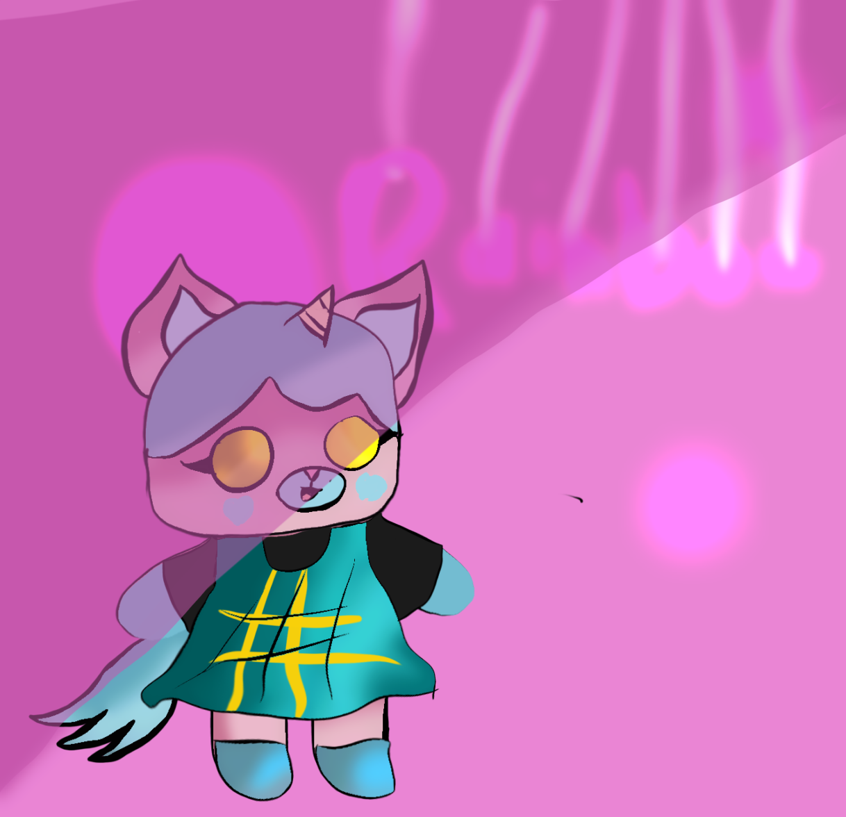 KREW TEDDY RAINBOW TEDDY - ibisPaint