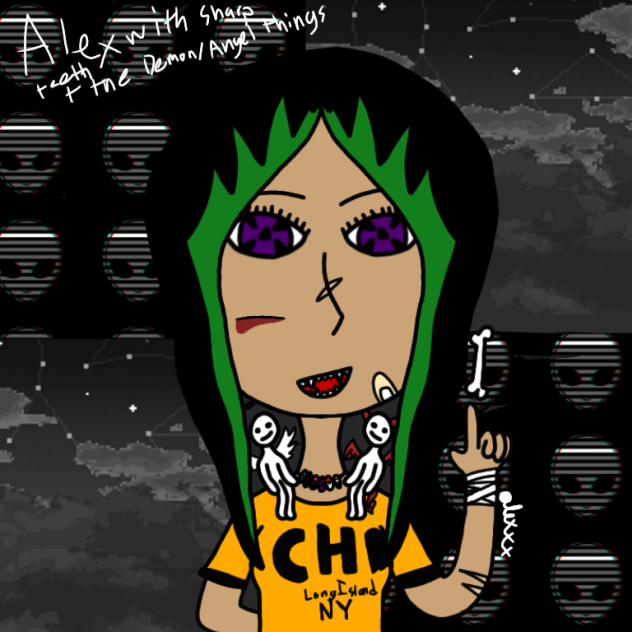 Alex × sharp teeth × demon and angel - ibisPaint