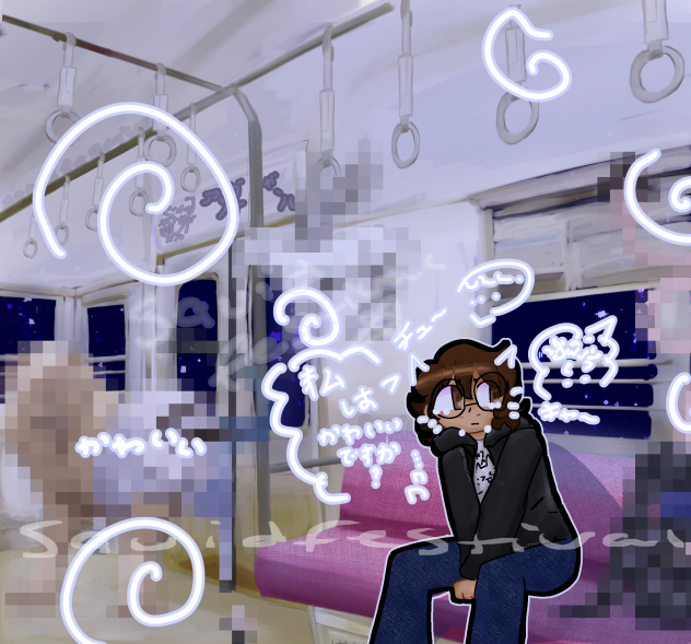 midnight train ride to nowhere - ibisPaint