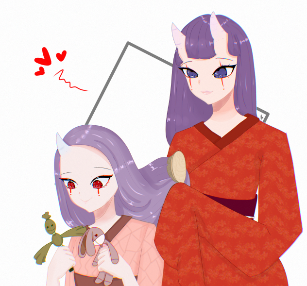 Mother and Daughter - ibisPaint