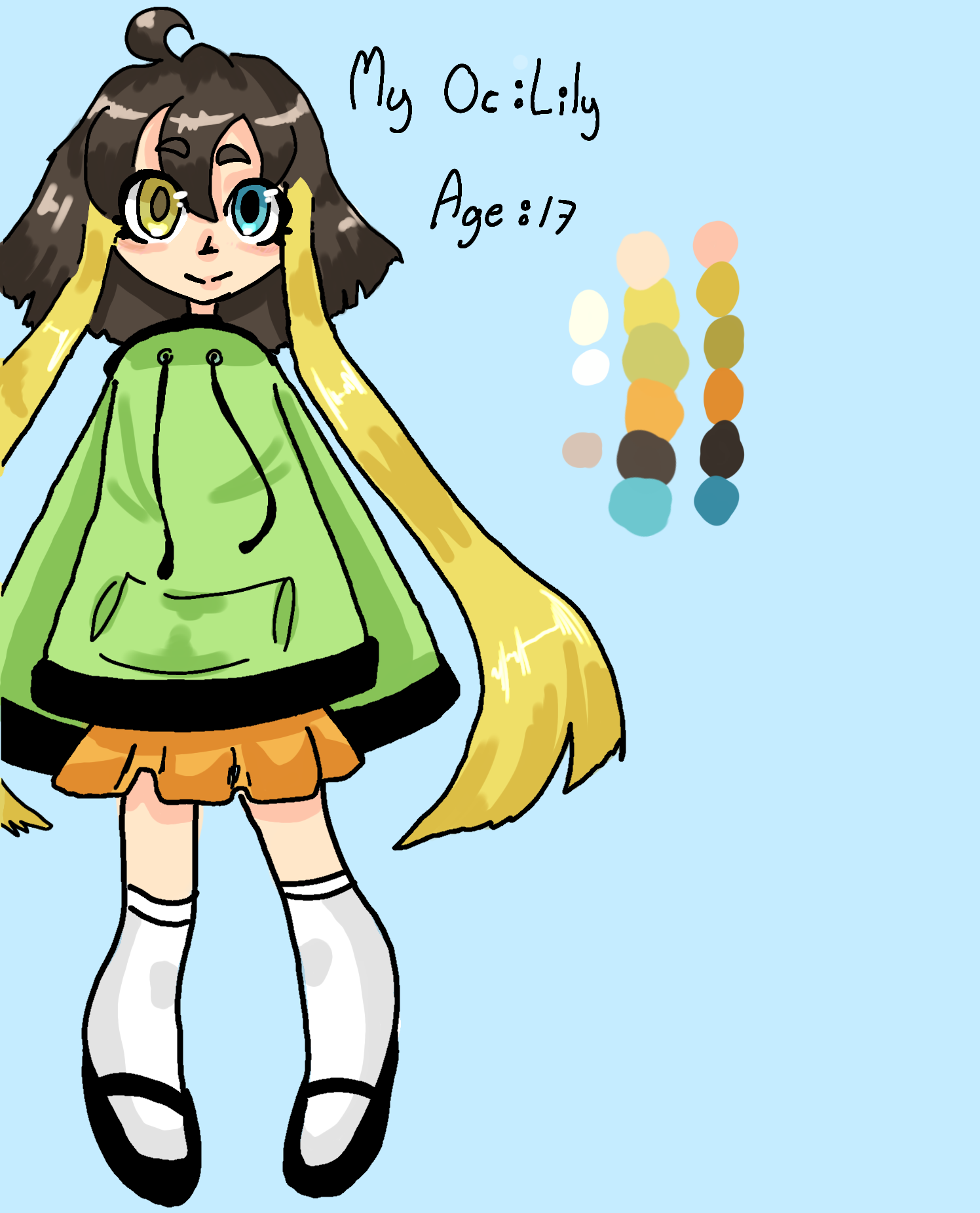 💛💚🩵my oc lily - ibisPaint