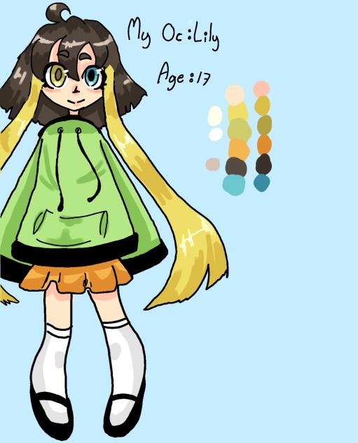 💛💚🩵my oc lily - ibisPaint