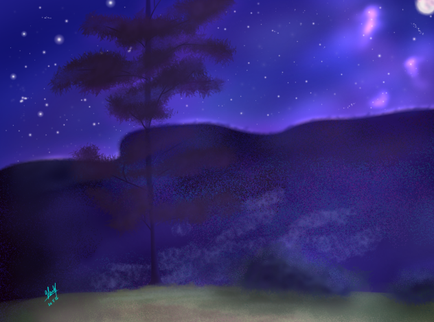 Starry sky - ibisPaint