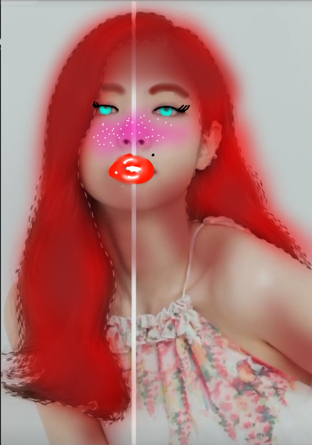 Ariel face and makeup (easy tutorial ) - ibisPaint