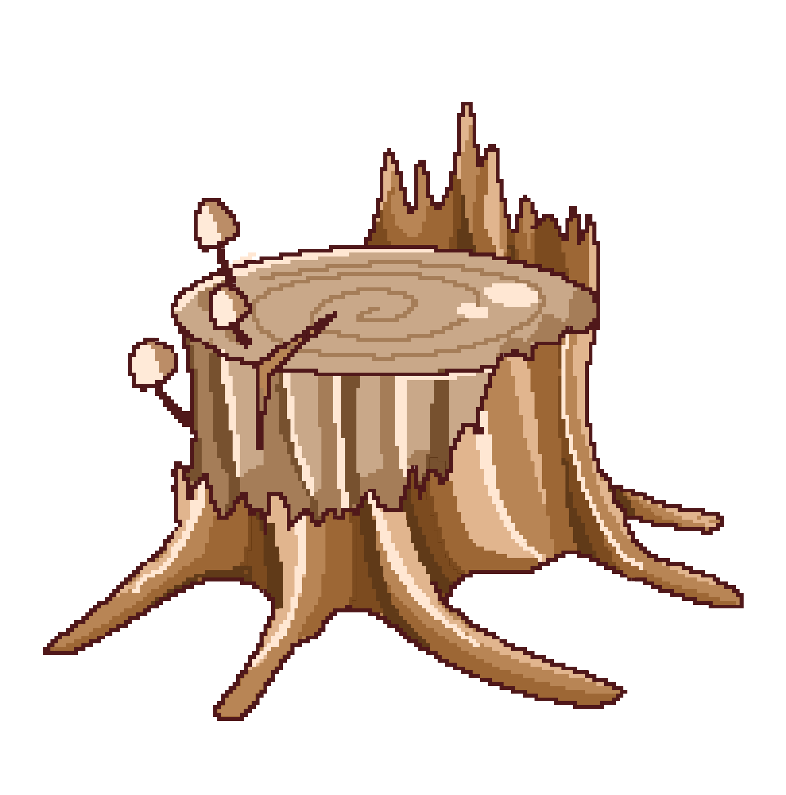 Tree stump pixel - ibisPaint