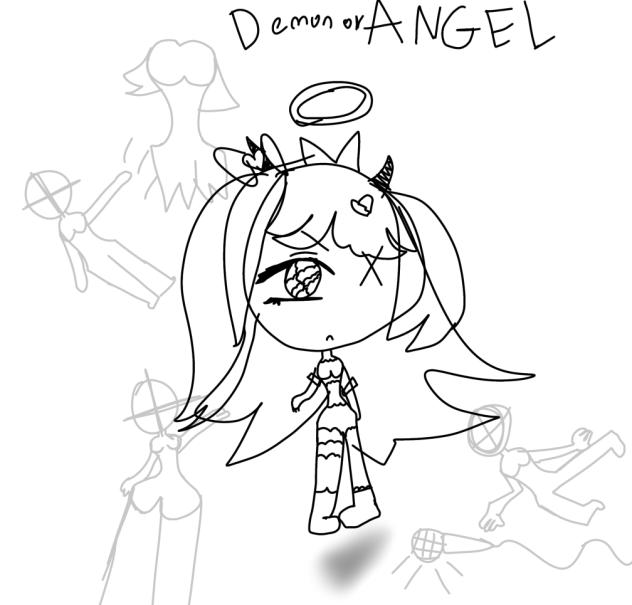 Demon or ANGEL¿ Collab - ibisPaint