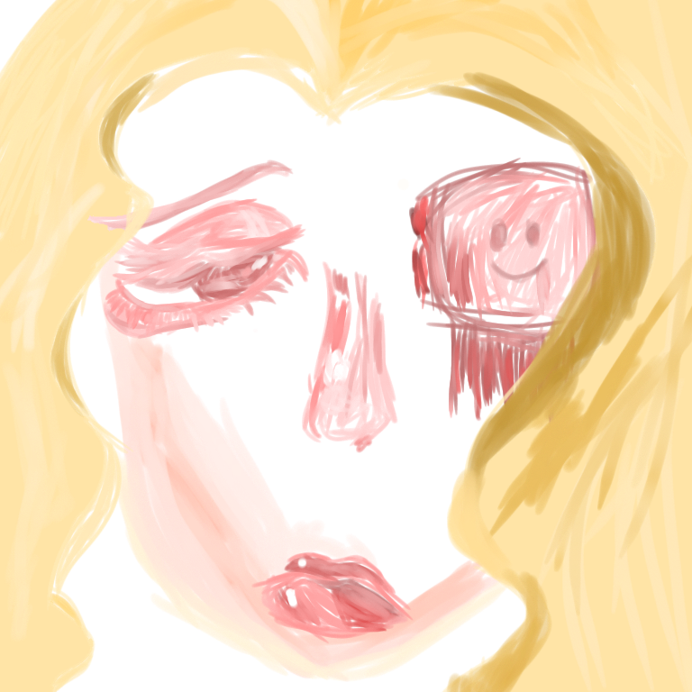 Half-colored human. - ibisPaint