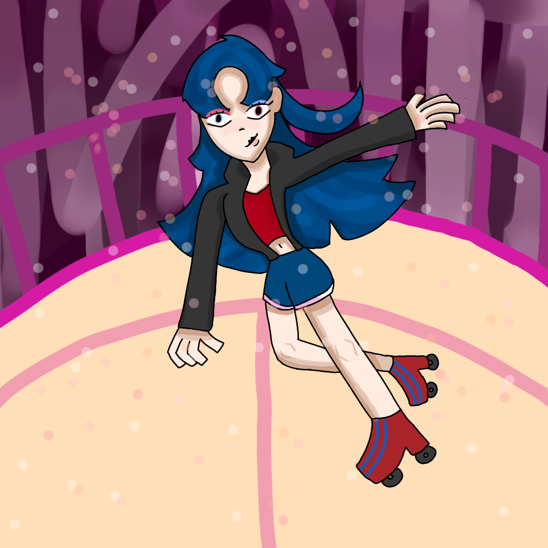 Asuka roller skating - ibisPaint