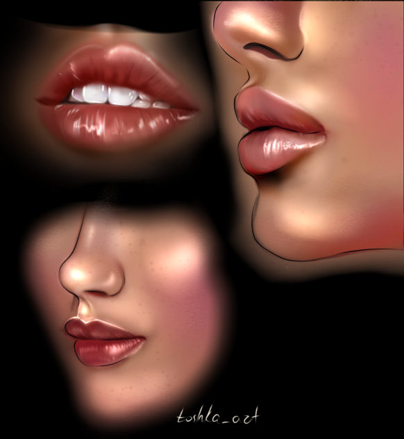 Drawing for lips - ibisPaint