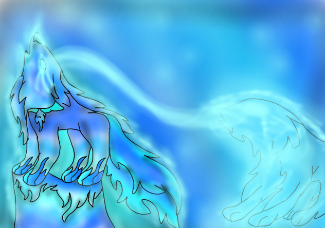 BLUE FIRE & PET - ibisPaint